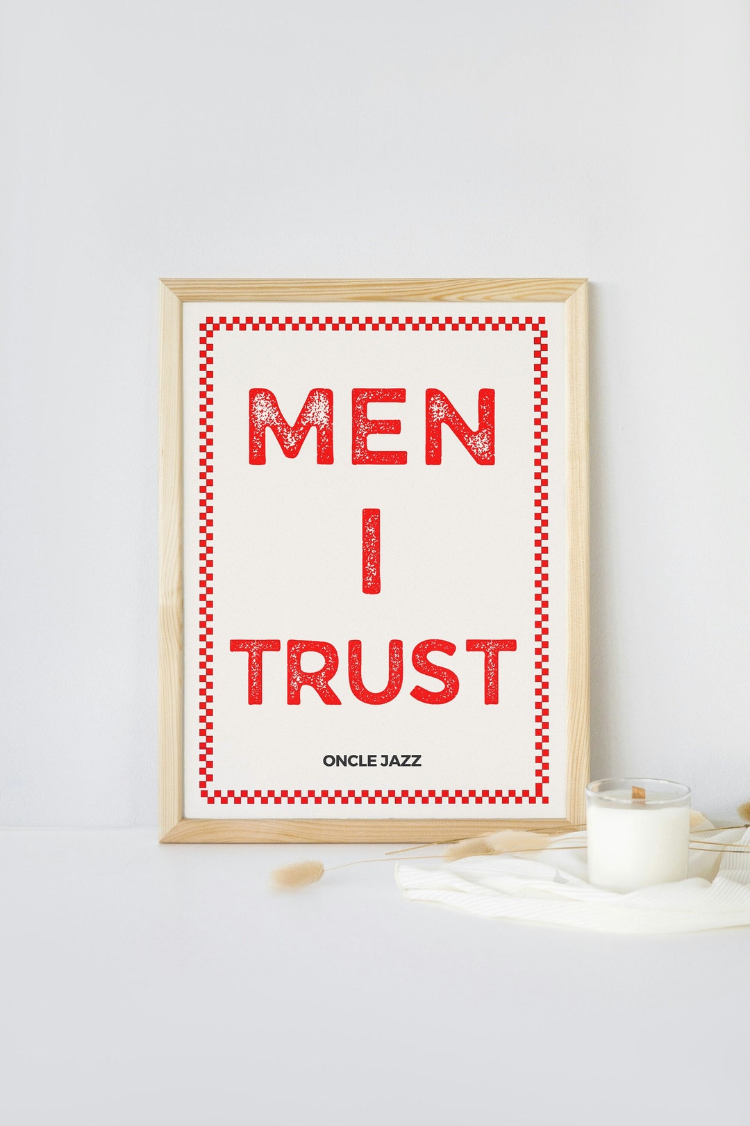 Men I Trust Poster Oncle Jazz Album Poster Music Gift Music Wall Decor ...