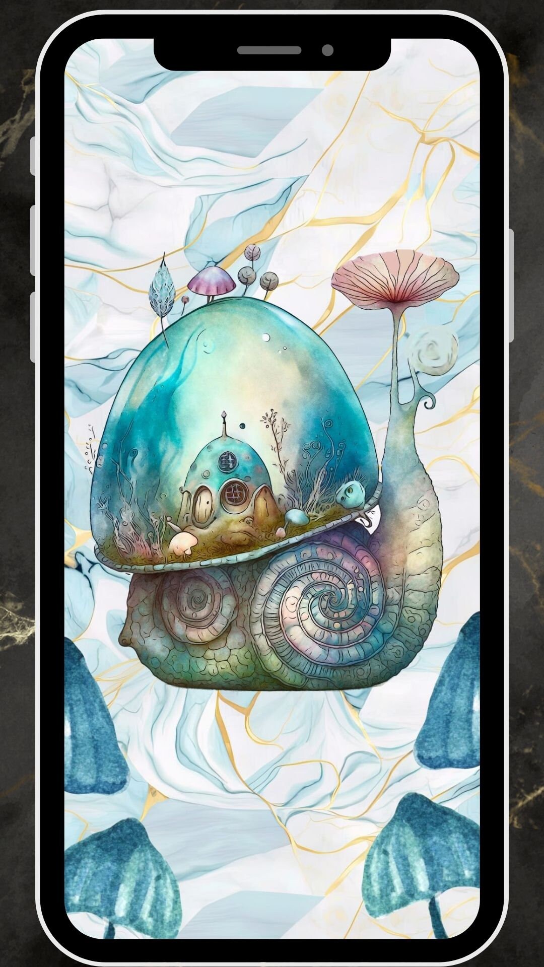 Fantasy Wonderland Snail Phone Wallpaper,fantasy Phone Wallpaper,snail ...