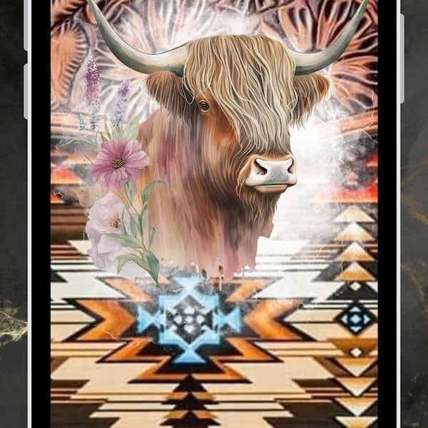 Highland Cow Wallpaper - Etsy