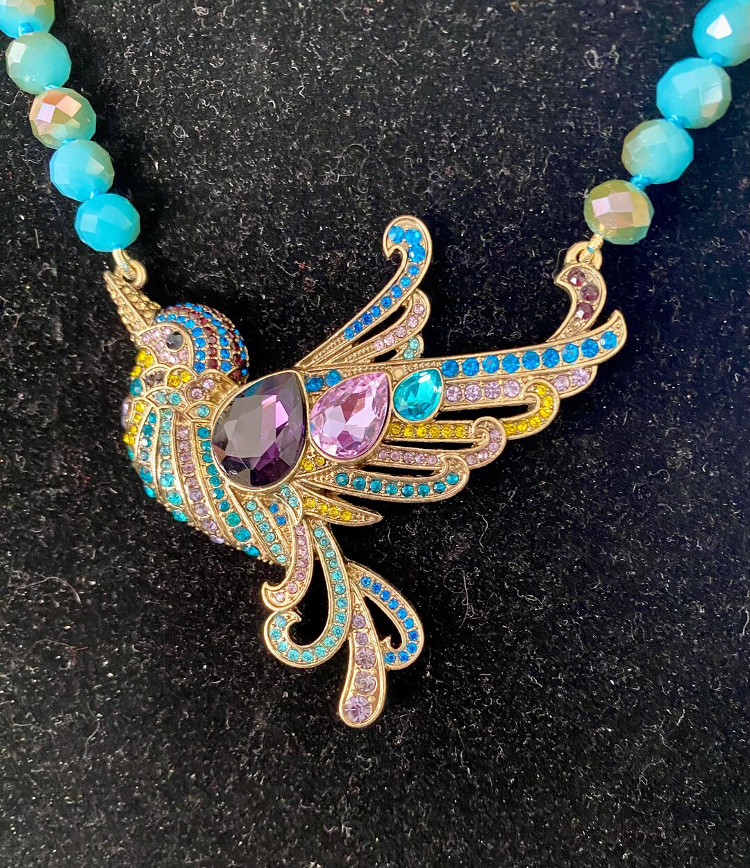 Stunning Bird Necklace Heidi Daus - Etsy