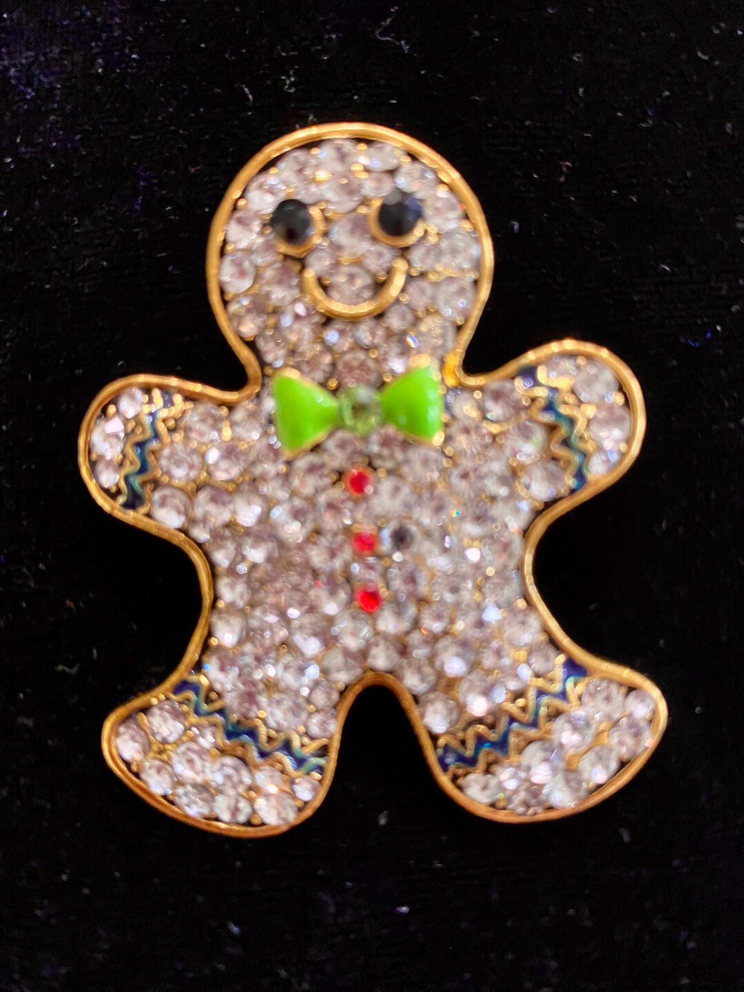 Heidi Daus Gingerbread Man Pin Brooch - Etsy