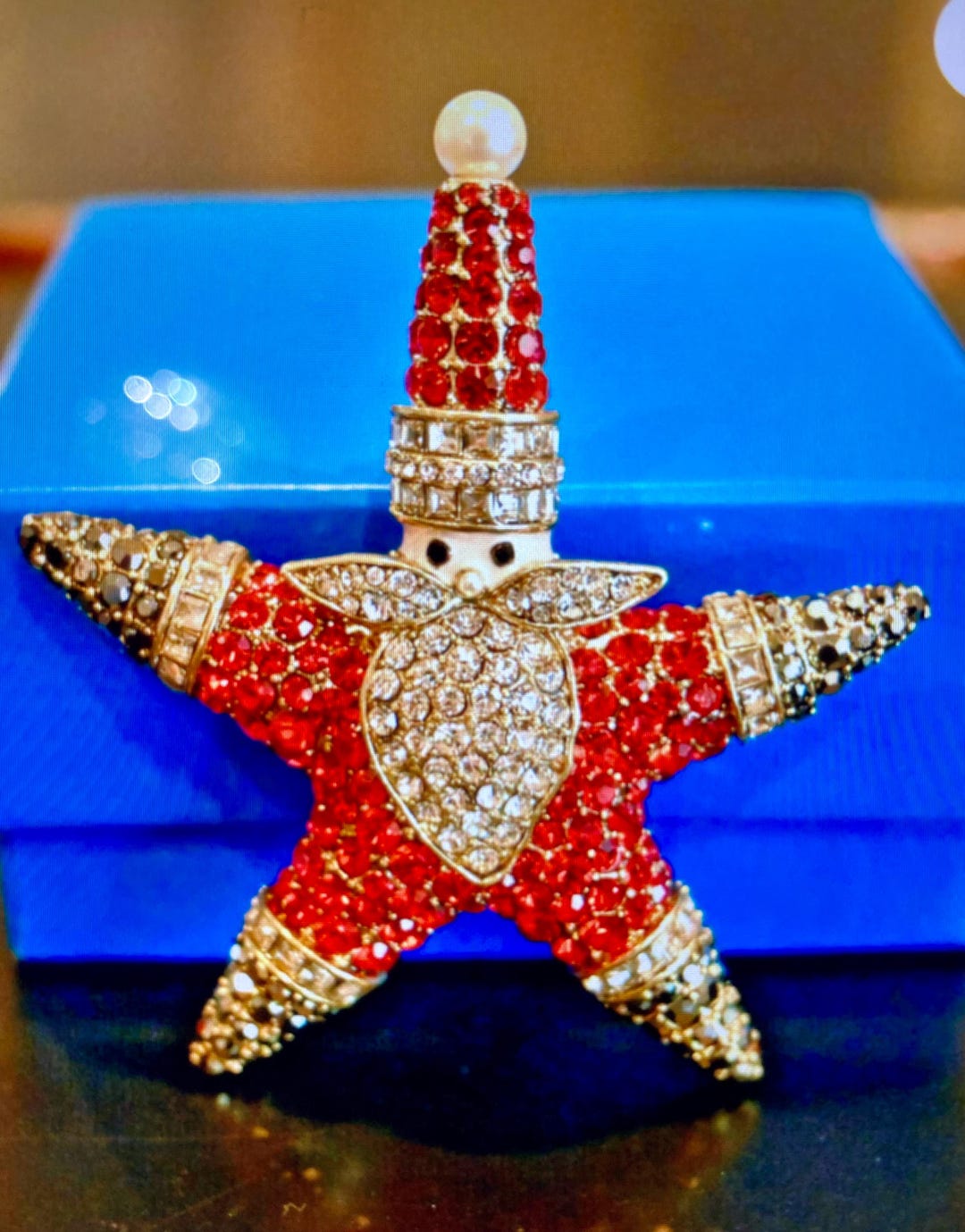 Santa Star Pin Brooch Heidi Daus Pin - Etsy