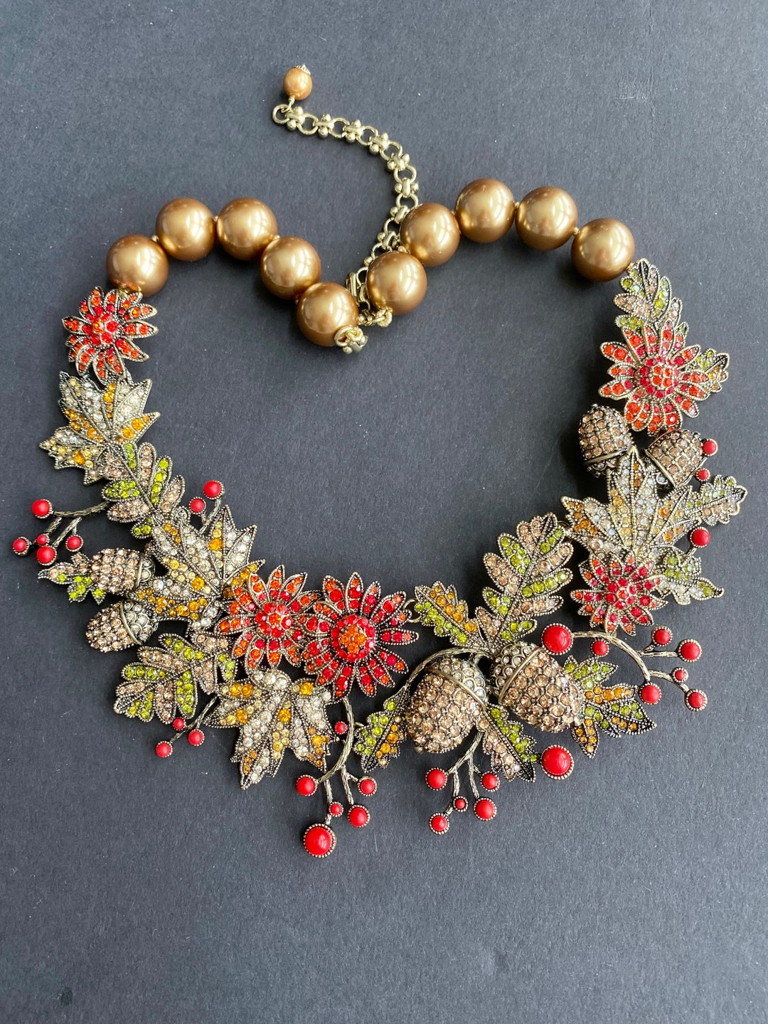 Heidi Daus Maple Leaf Necklace Heidi Signature Jewelry - Etsy