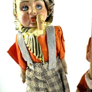 Vintage 1950s Pair of Italian Boy and Girl Dolls 7in Rare - Etsy
