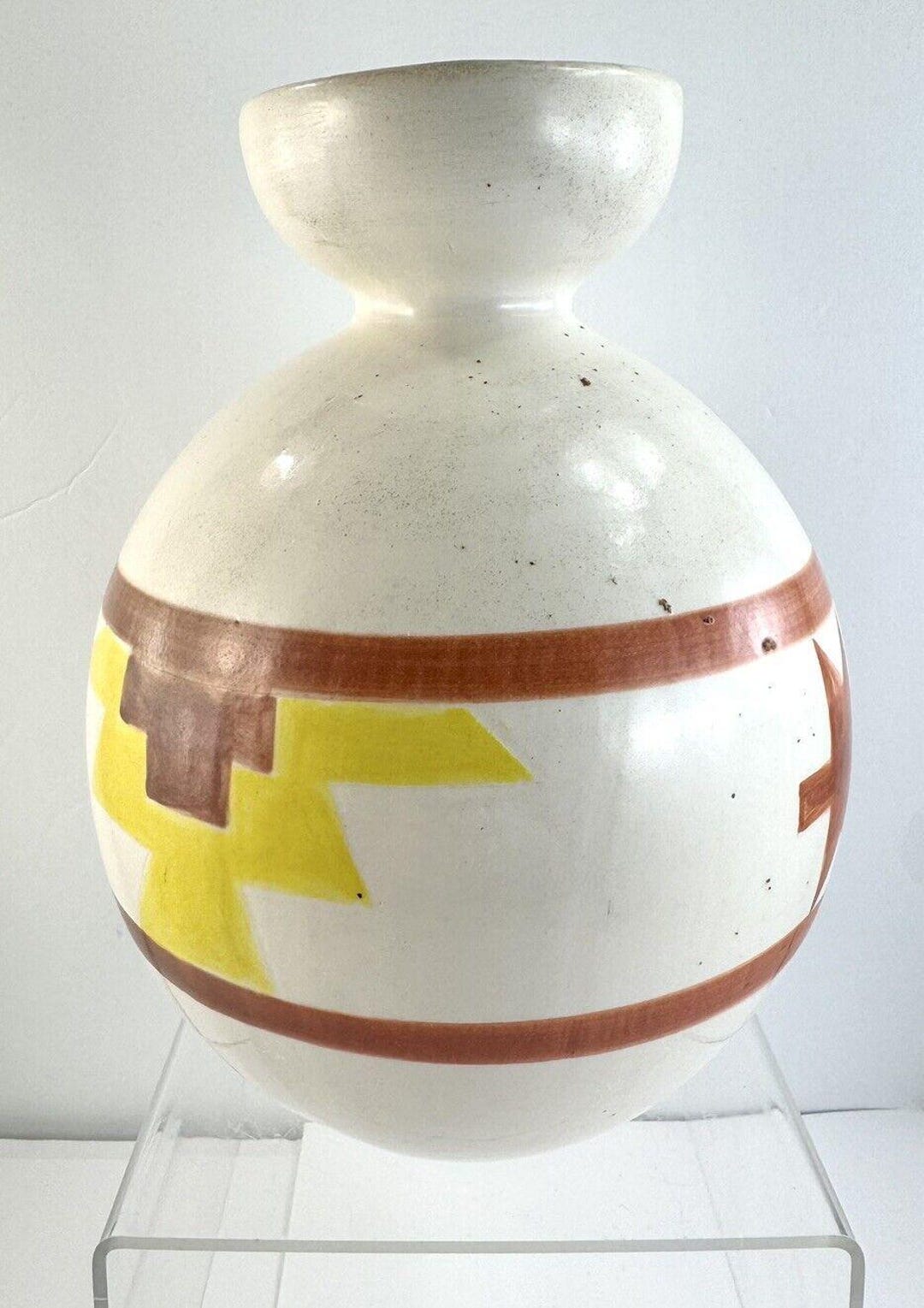 Ute Mountain Tribe Pottery Native American Signed JT Vase Vessel Vtg - Etsy