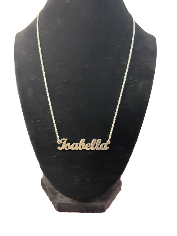 Personalized Nameplate Necklace 925 Sterling Silver C… Gem