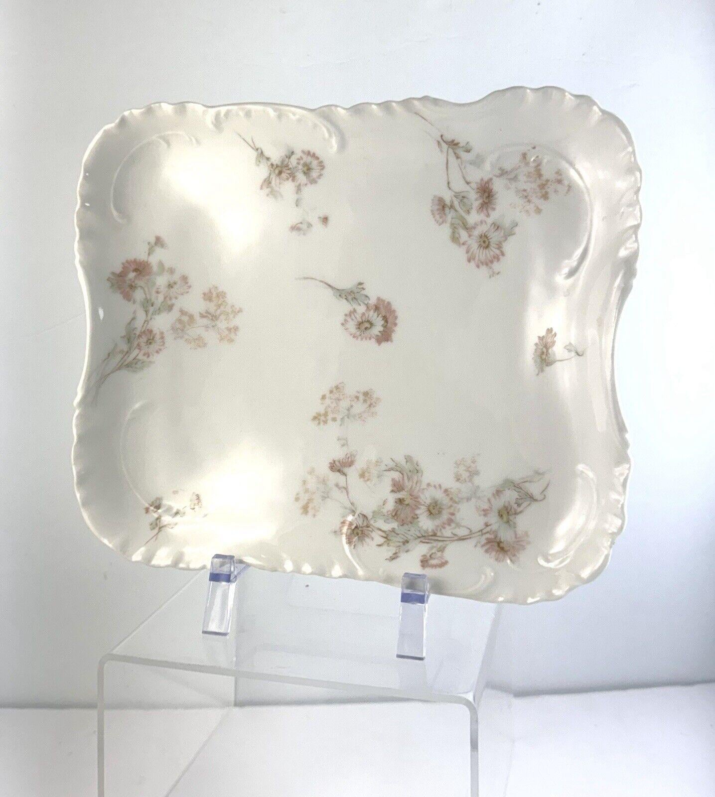 19th C Haviland Limoges Chrysanthemum Pattern 9 X 8in Platter Antique ...