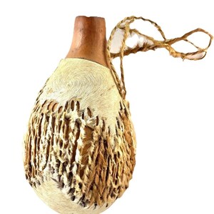 Vintage African Milk Mala Calabash Goat Hide Gourd Kenya Massai - Etsy