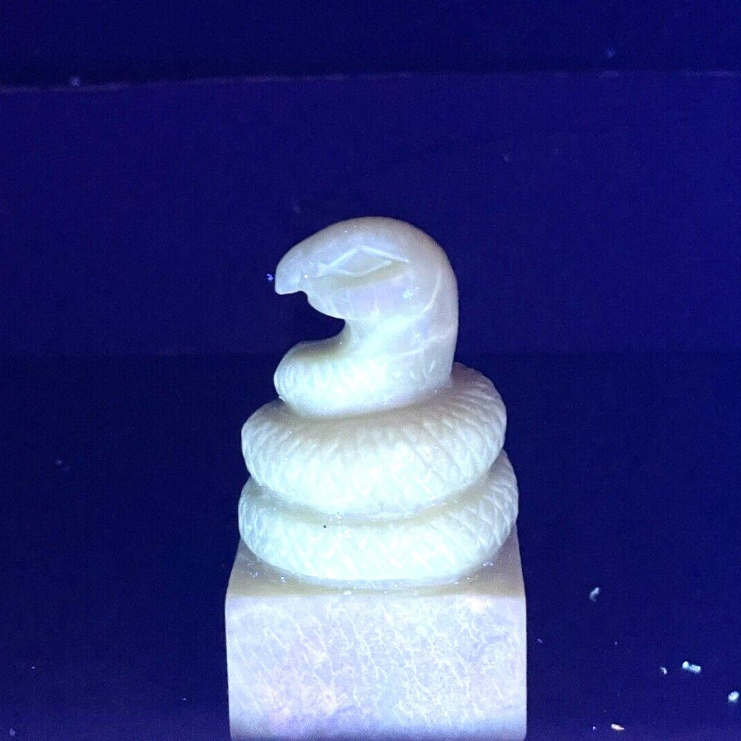 Vintage Chinese Jade Snake Chop Stamp Carved Name Stamp - Etsy