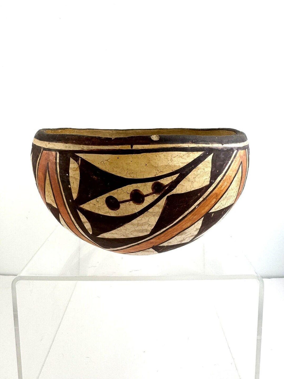 Early 1900s Acoma Polychrome Bowl Pottery Hand Made Pueblo Pot Native ...