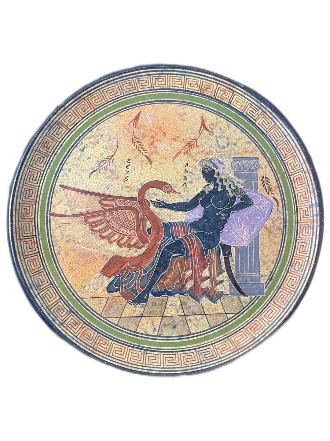Greek Plate N.24 Copy Hand Painted 450 B.C. by Hellenic Hand Crafted ...