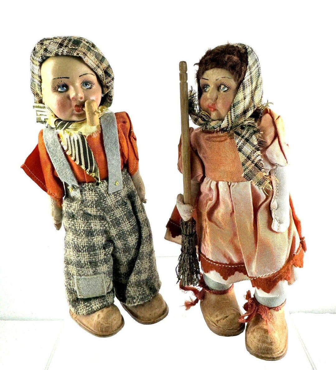 Vintage 1950s Pair of Italian Boy and Girl Dolls 7in Rare - Etsy