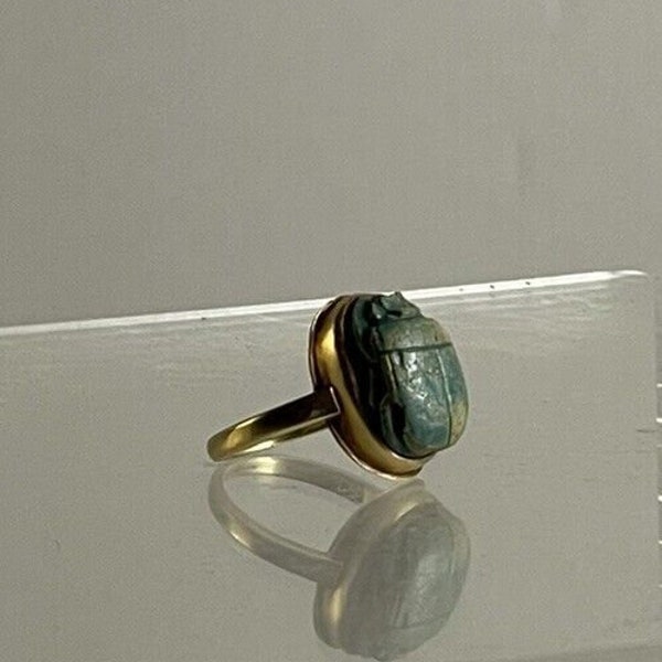 Gold Scarab Ring - Etsy