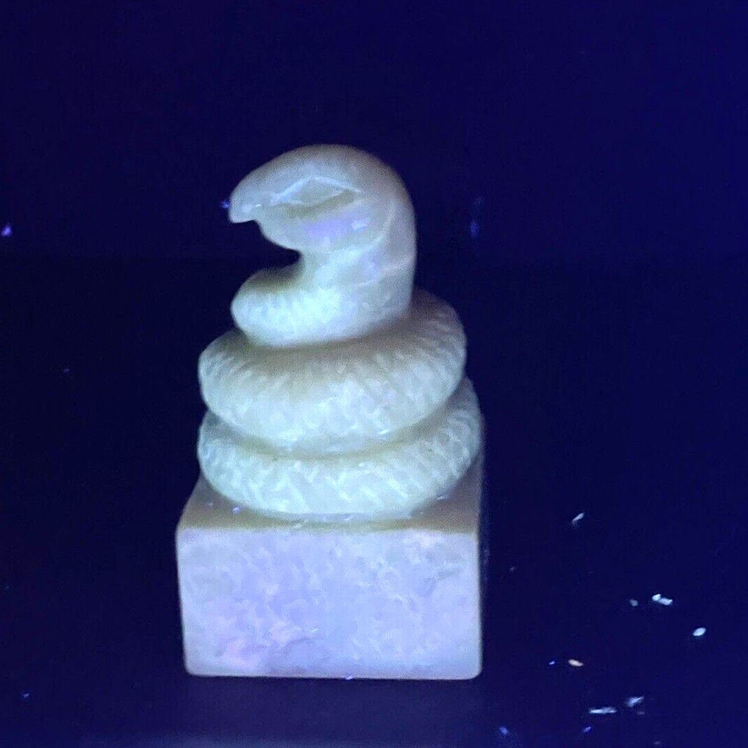 Vintage Chinese Jade Snake Chop Stamp Carved Name Stamp - Etsy