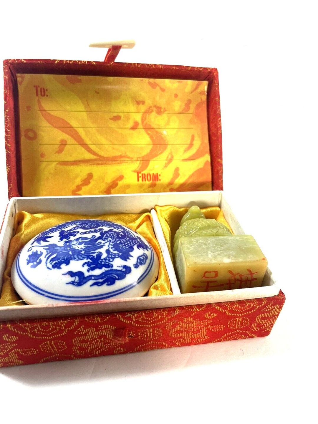 Vintage Chinese Jade Snake Chop Stamp Carved Name Stamp - Etsy