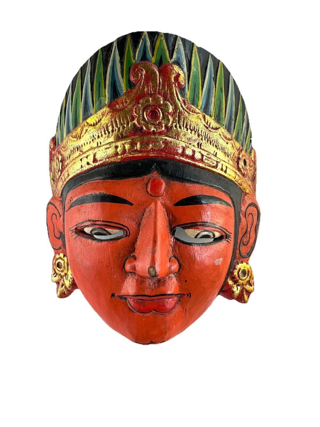 Vintage Topeng Pule Wood Mask Wayang Balinese / Indonesian Traditional ...
