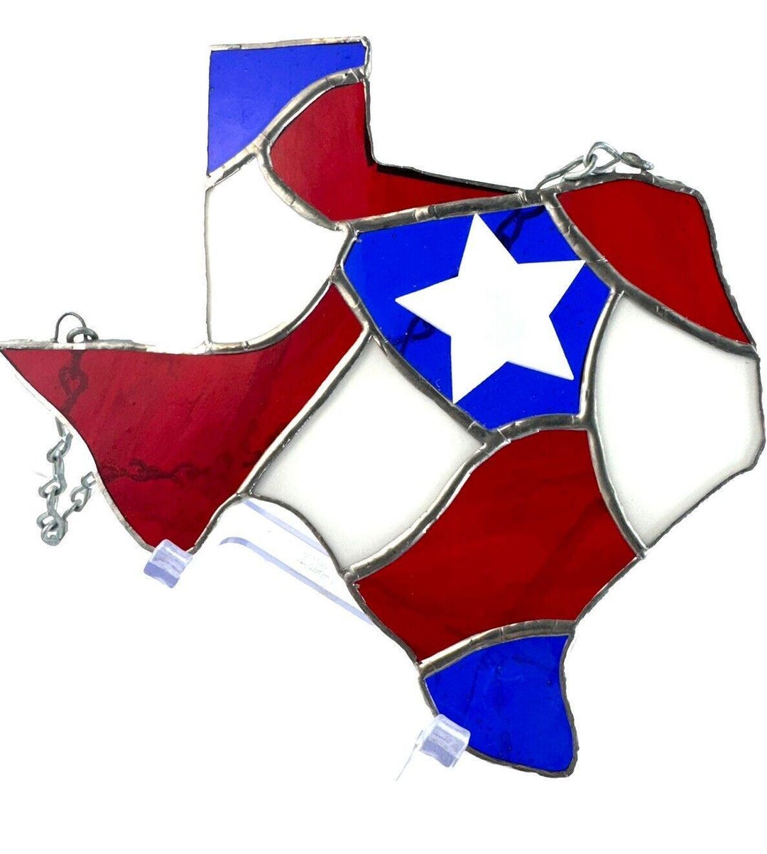 Large Texas Star Stained Glass Window Hanging Sun Catcher - Etsy