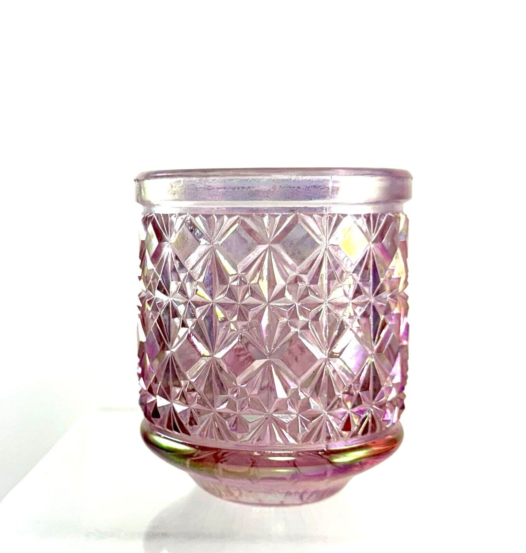 Fenton Pink Iridescent Fairy Lamp Shade Vintage Beautiful - Etsy