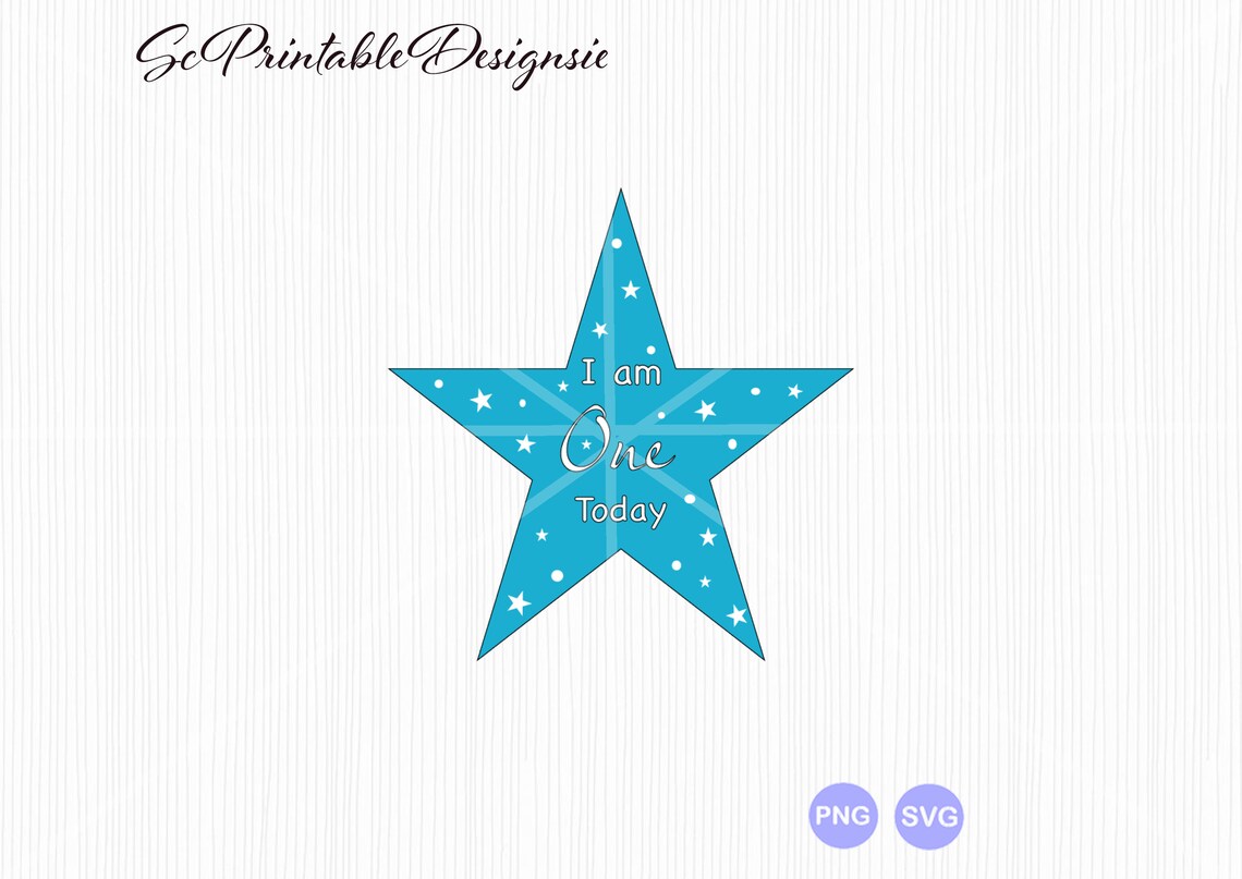 One Today Svgbirthday Svg 1st Birthday Svg Star SVG | Etsy