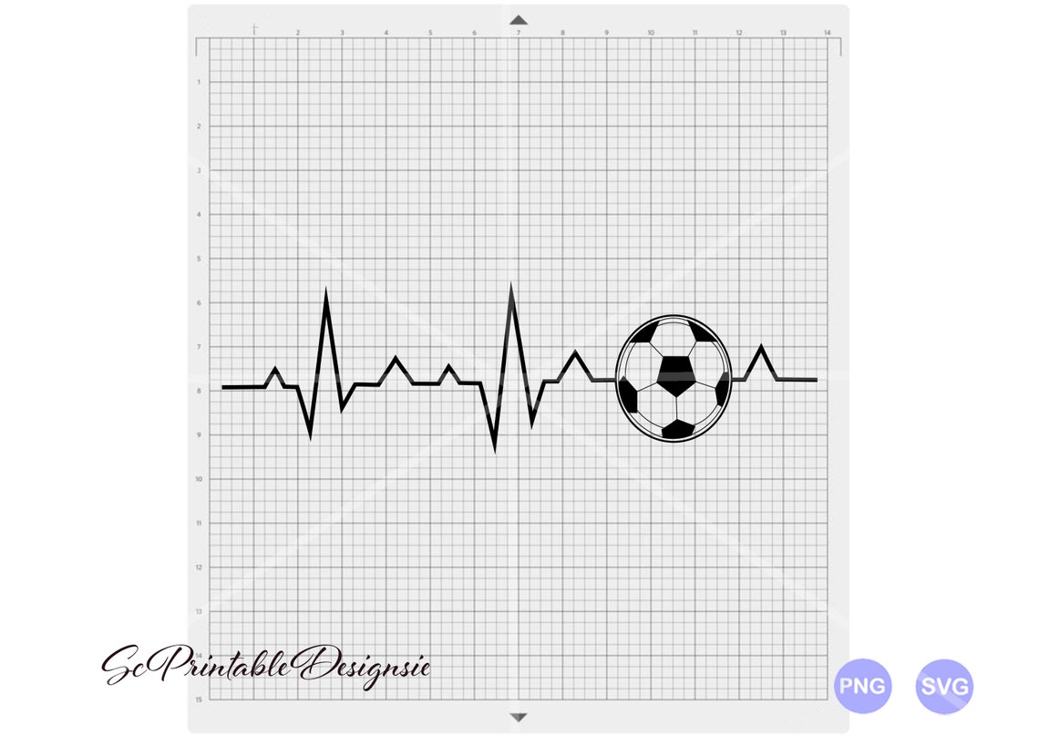 Football Svg, Heartbeat Football SVG, Heartbeat Soccer Svg,heartbeat ...