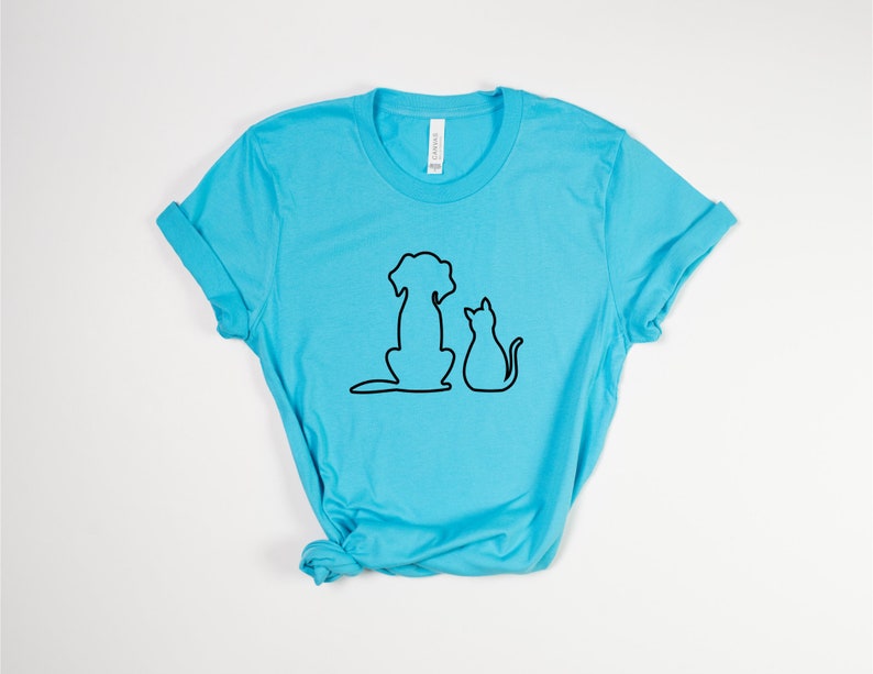 Dog and Cat Best Friends Outline Svg,cat Png,dog and Cat Png, Dog and ...