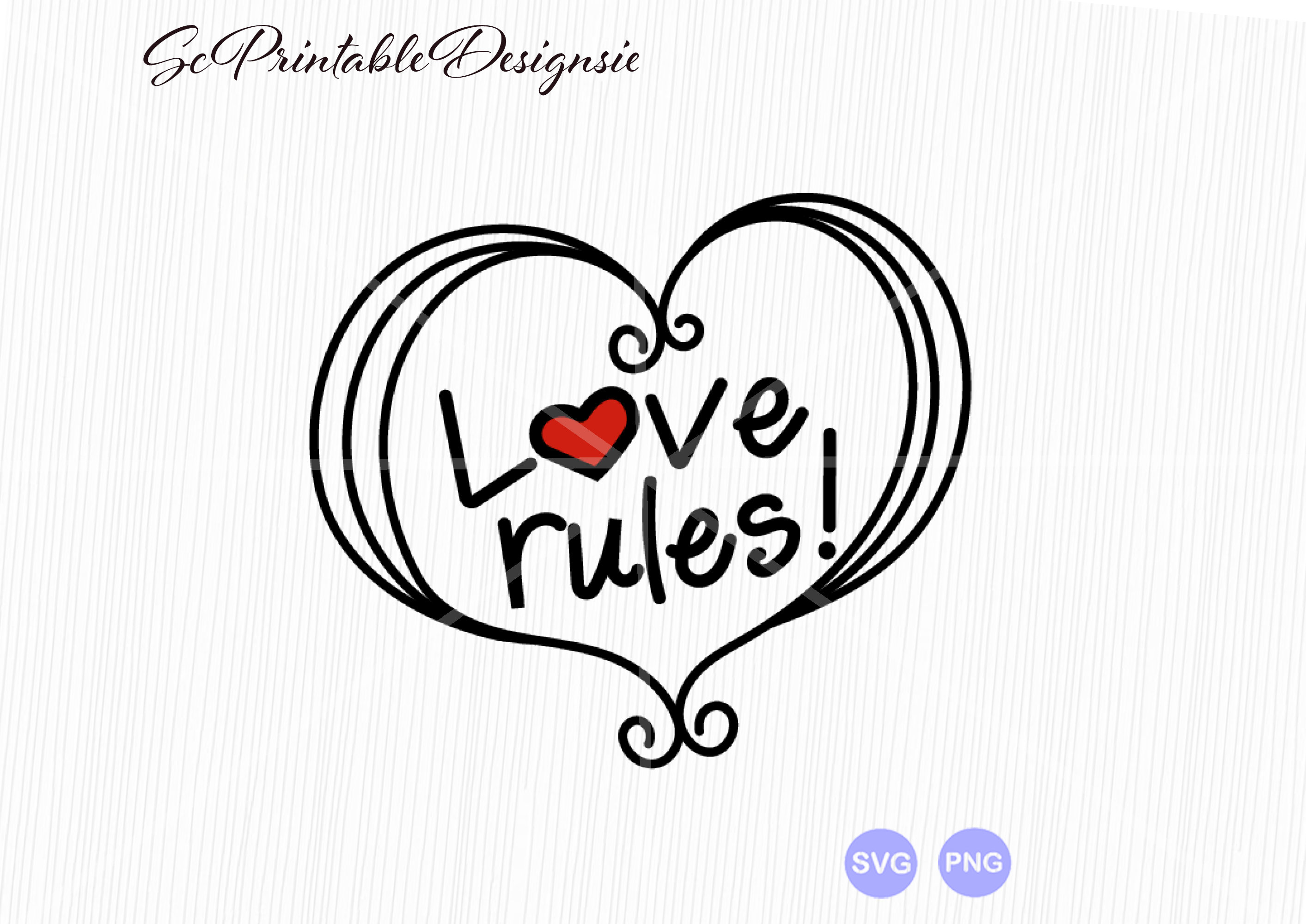 Love Heart Rules SVG, Heart Clipart, Love Rules Heart, Love Rules Png ...