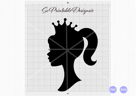 Princess Silhouette Head Svg Womans Head Head Shot Svg Lady | Etsy