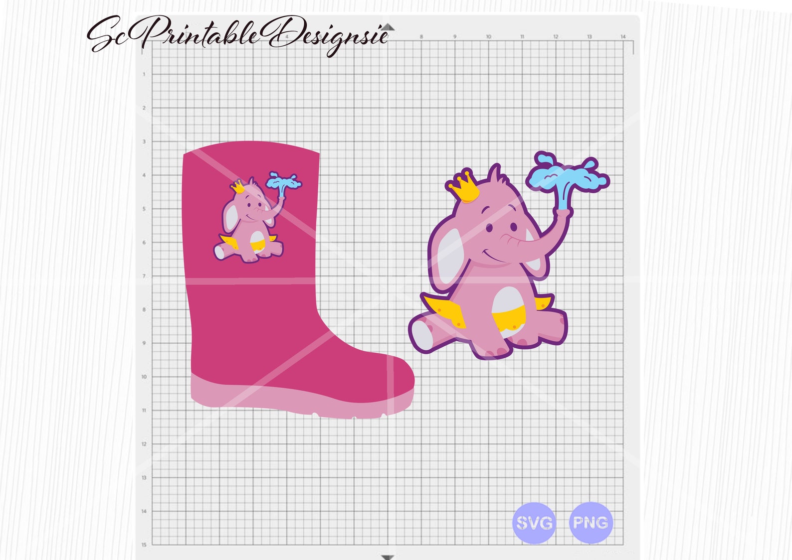 Girls Boot Svg, Girls Decal Svg, Elephant Svg,welly Boot Svg,kids Decal ...