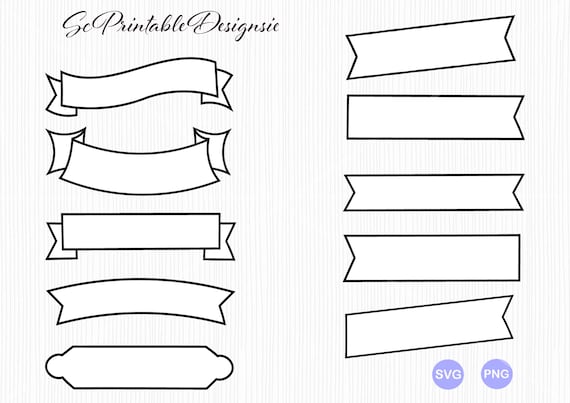 Bannière svg étiquettes svg ruban svg Party Banner svg | Etsy France