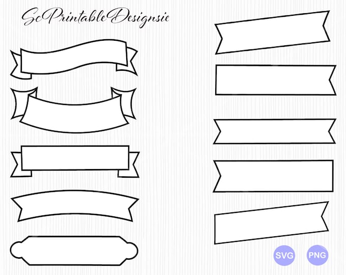 Banner Svg, Labels Svg, Ribbon Svg, Party Banner Svg, Scroll Clipart ...