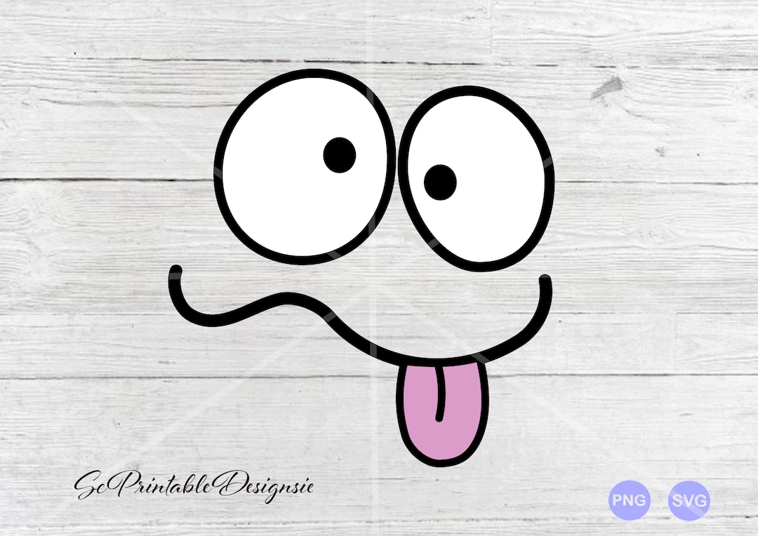Funny Face Svg, Funny Face Png, Funny Face Clipart, Face Svg, Face Png ...