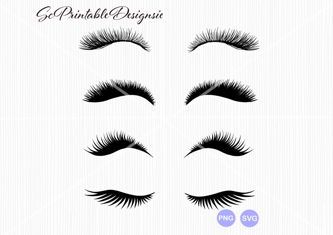 Eyelash Svg, Eyelash Svg Bundle, Eyelashes Svg, Eye Lashes Svg, Eye ...
