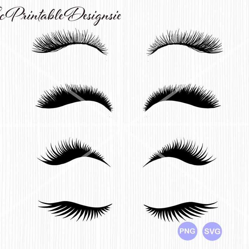 Eyelashes Svg - Etsy