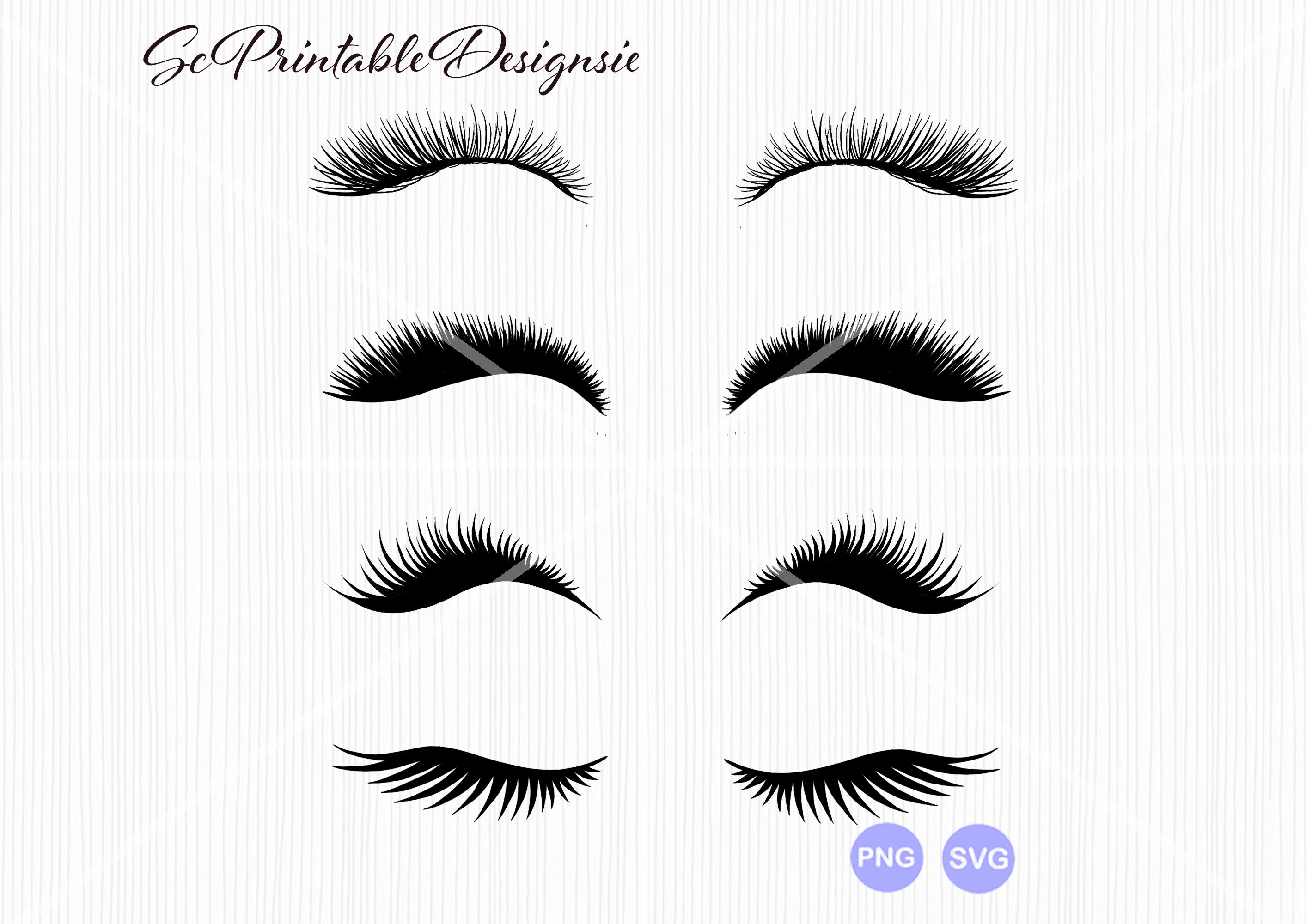 Eyelash Svg, Eyelash Svg Bundle, Eyelashes Svg, Eye Lashes Svg, Eye ...