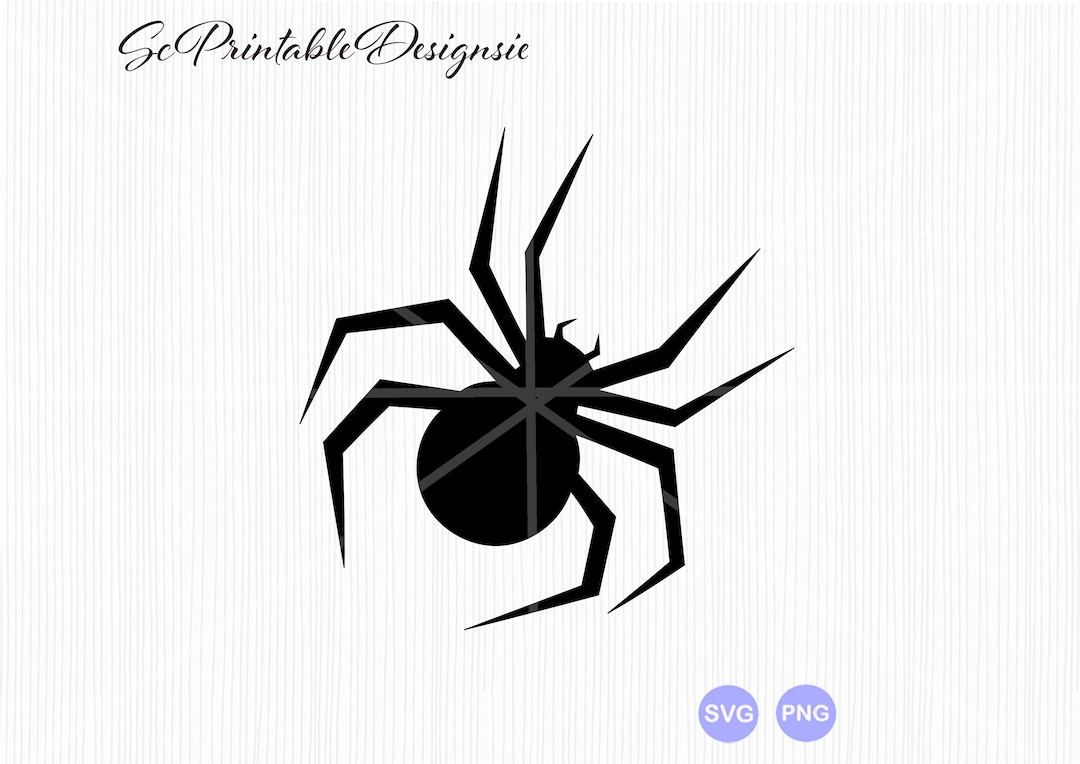 Spider Svg Black Widow Spider Svg Insect Svg Arachnid Svg - Etsy