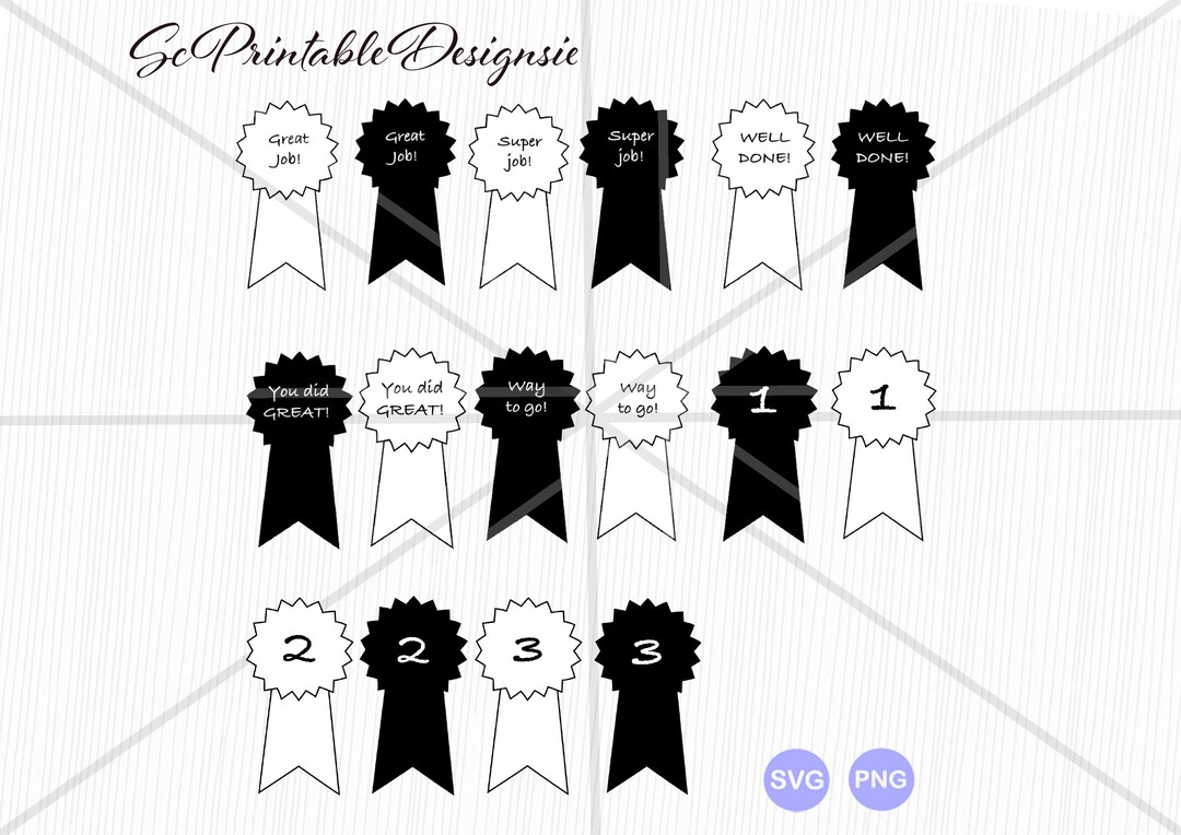 Rosette Svg, Rosette Ribbon Svg, Winner Awards Svg, Ribbon Svg ...