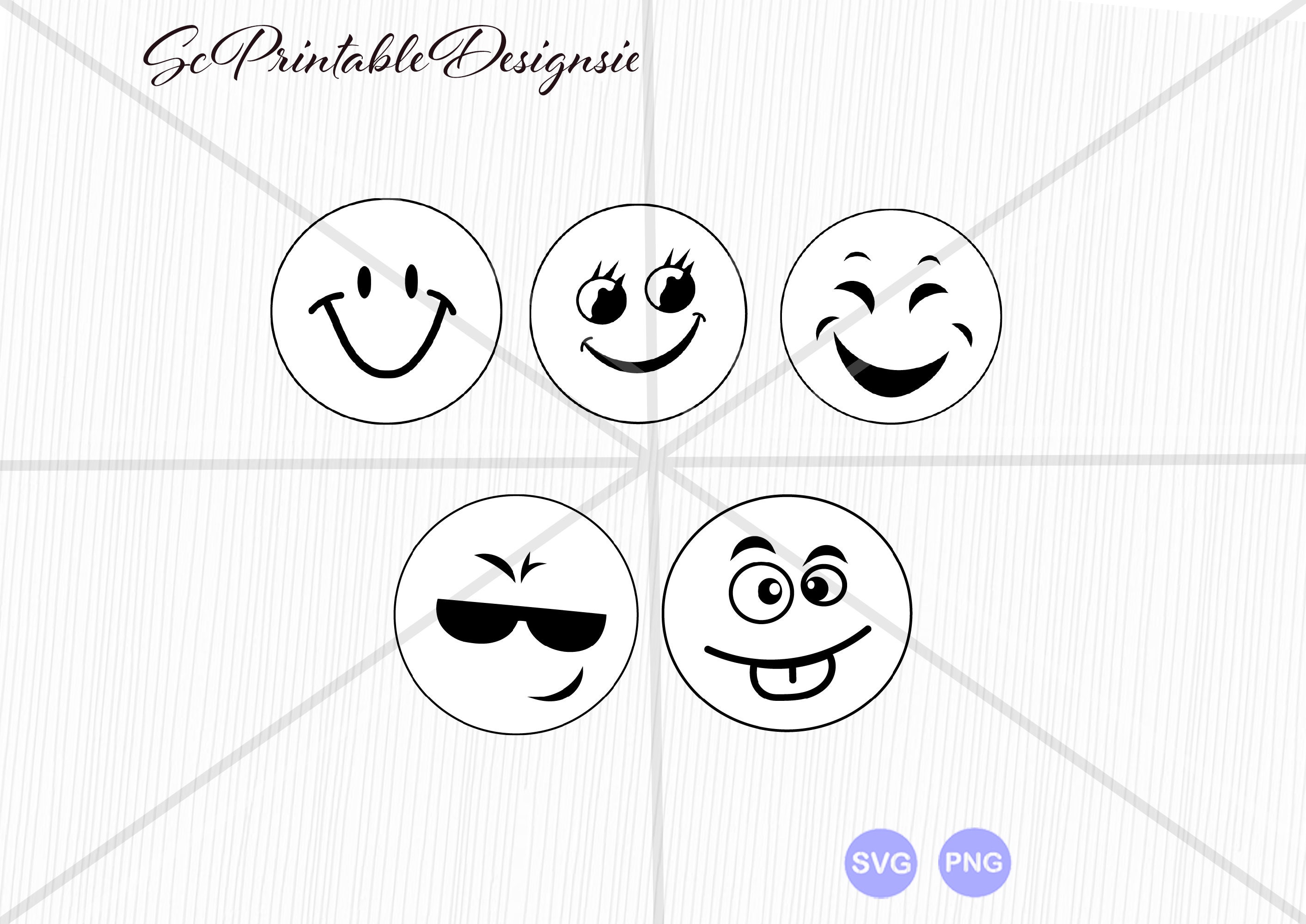 Emoji Svg, Emoji Png, Happy Face Svg, Smilie Face Svg, Cool Dude Svg ...