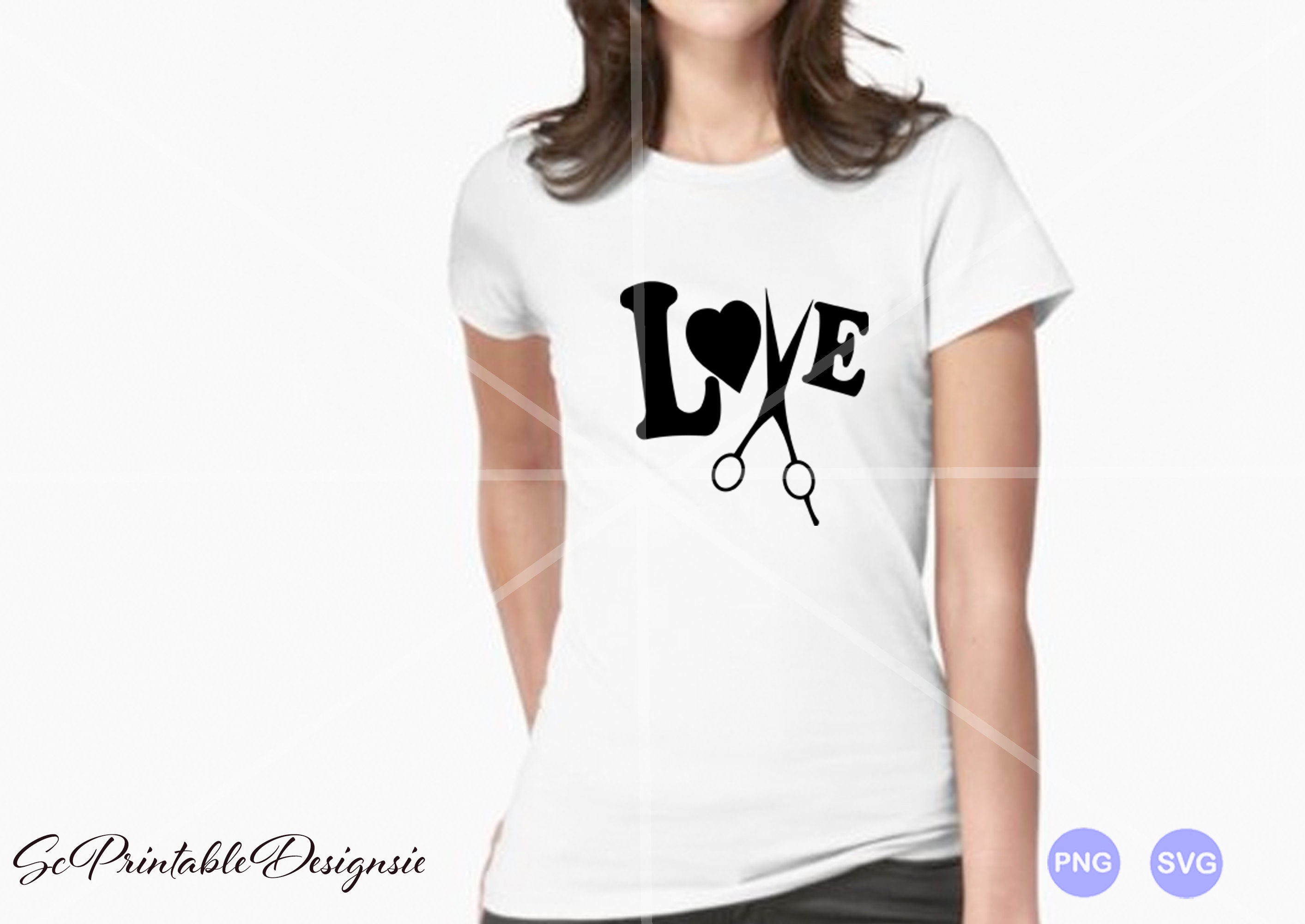 Love Scissors Design Svg, Love Cutting Png, Love Cutting Svg, Hair Svg ...