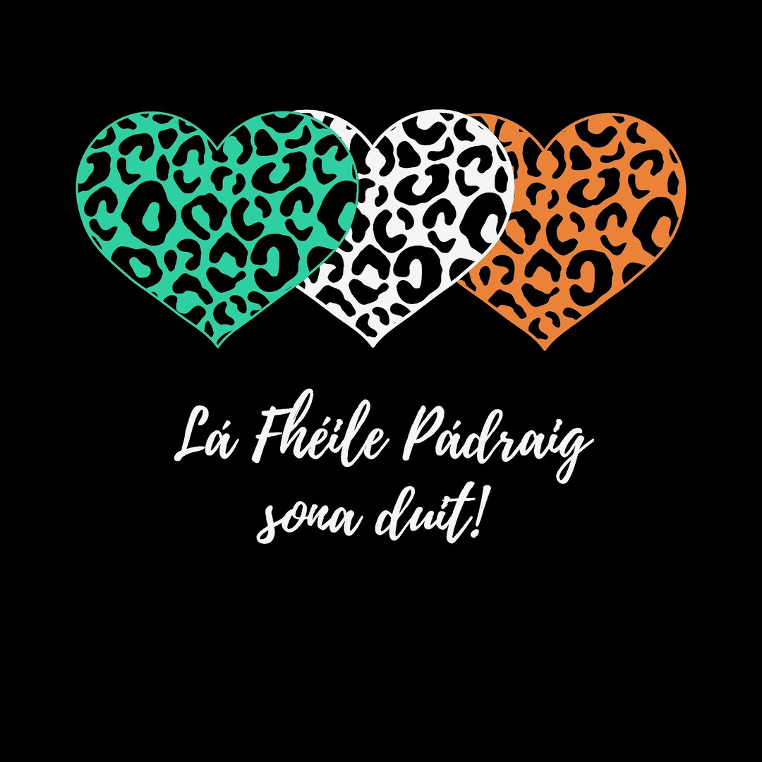 St.patrick's Day Svg, Irish Svg,st Patricks Day Svg,tri-colour Hearts ...