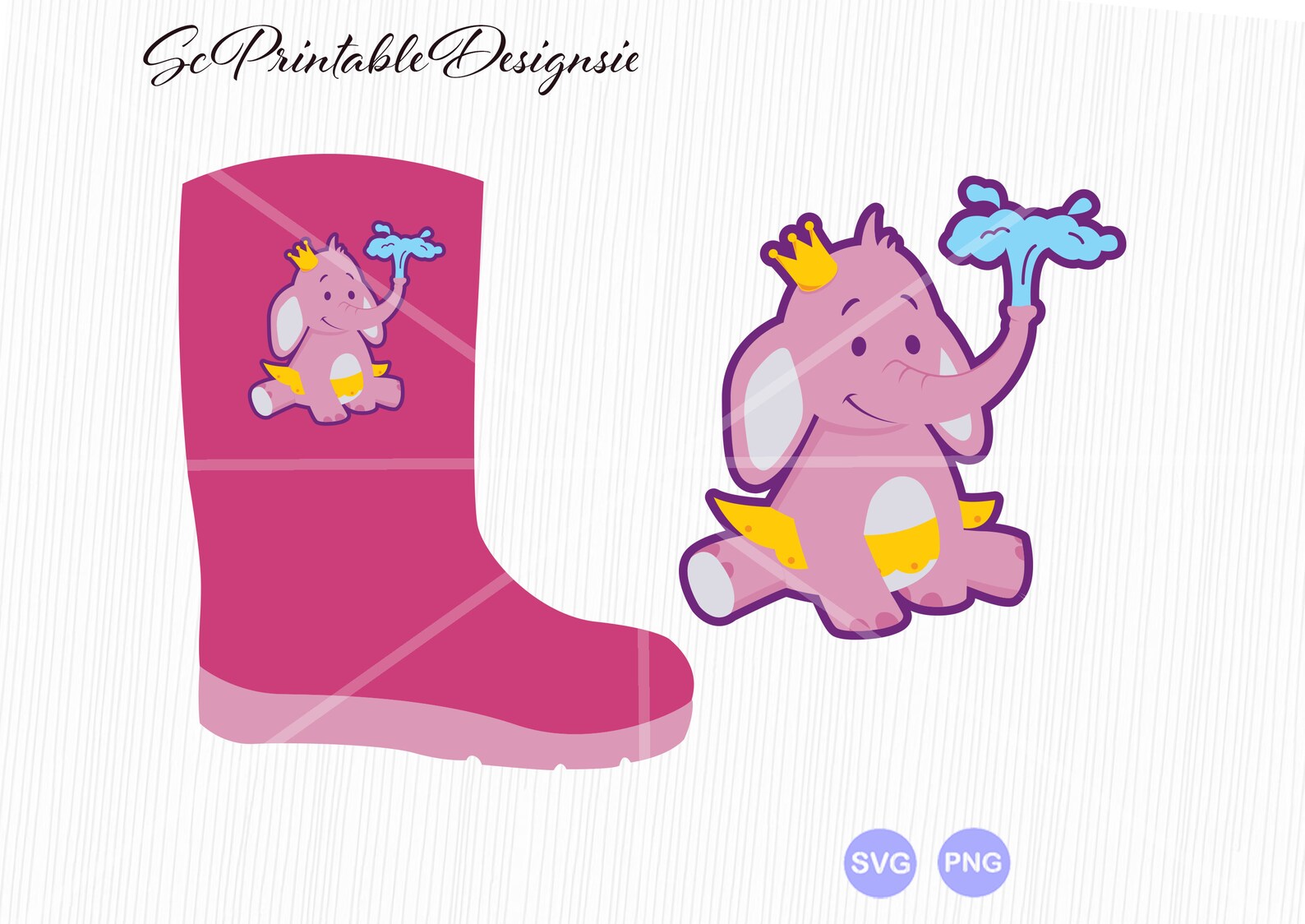 Girls Boot Svg, Girls Decal Svg, Elephant Svg,welly Boot Svg,kids Decal ...