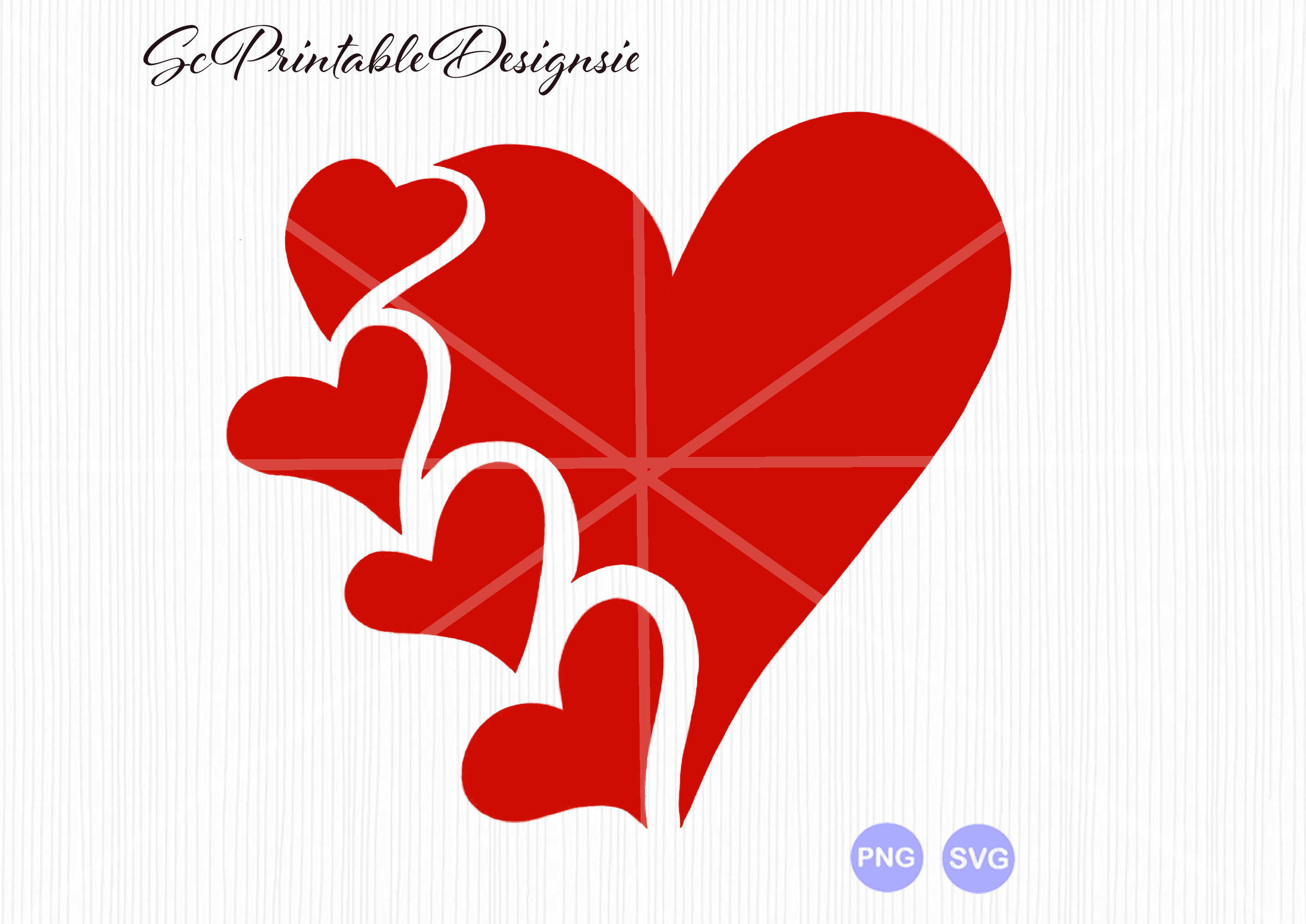 Red Heart SVG, Red Heart Clipart, Red Heart Vector, Red Heart Png, Red ...