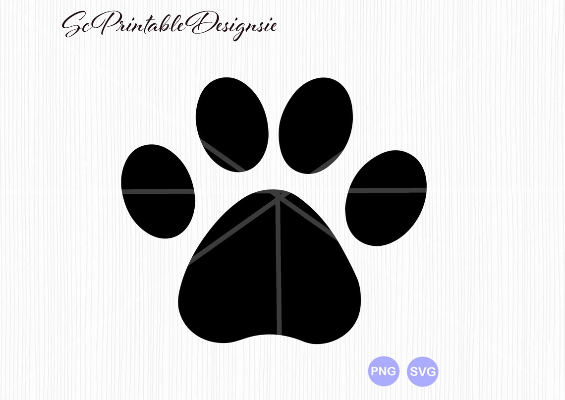 Dog Paw Paw SVG Paw Clipart Paw Vector Paw Png Paw Cricut - Etsy