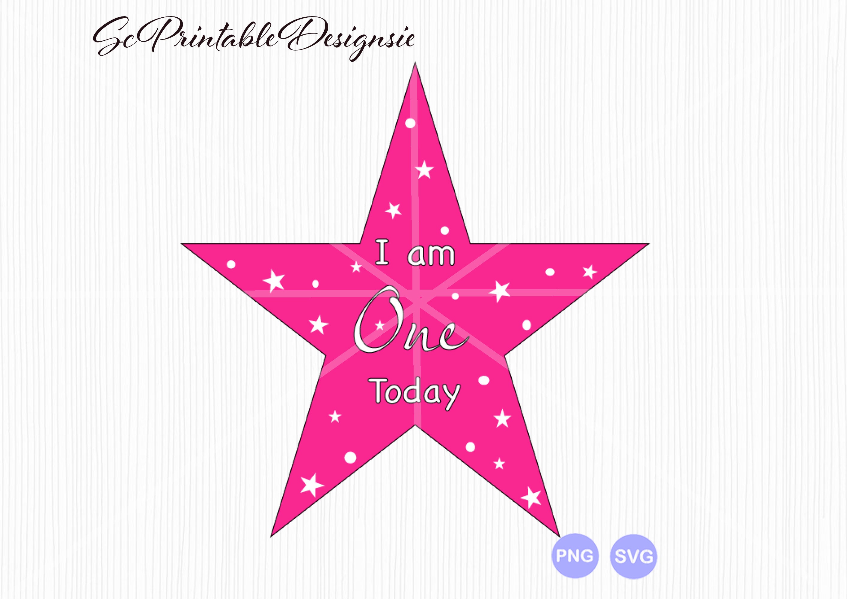 One Today Svg,birthday Svg, 1st Birthday Svg, Star SVG, Birthday ...
