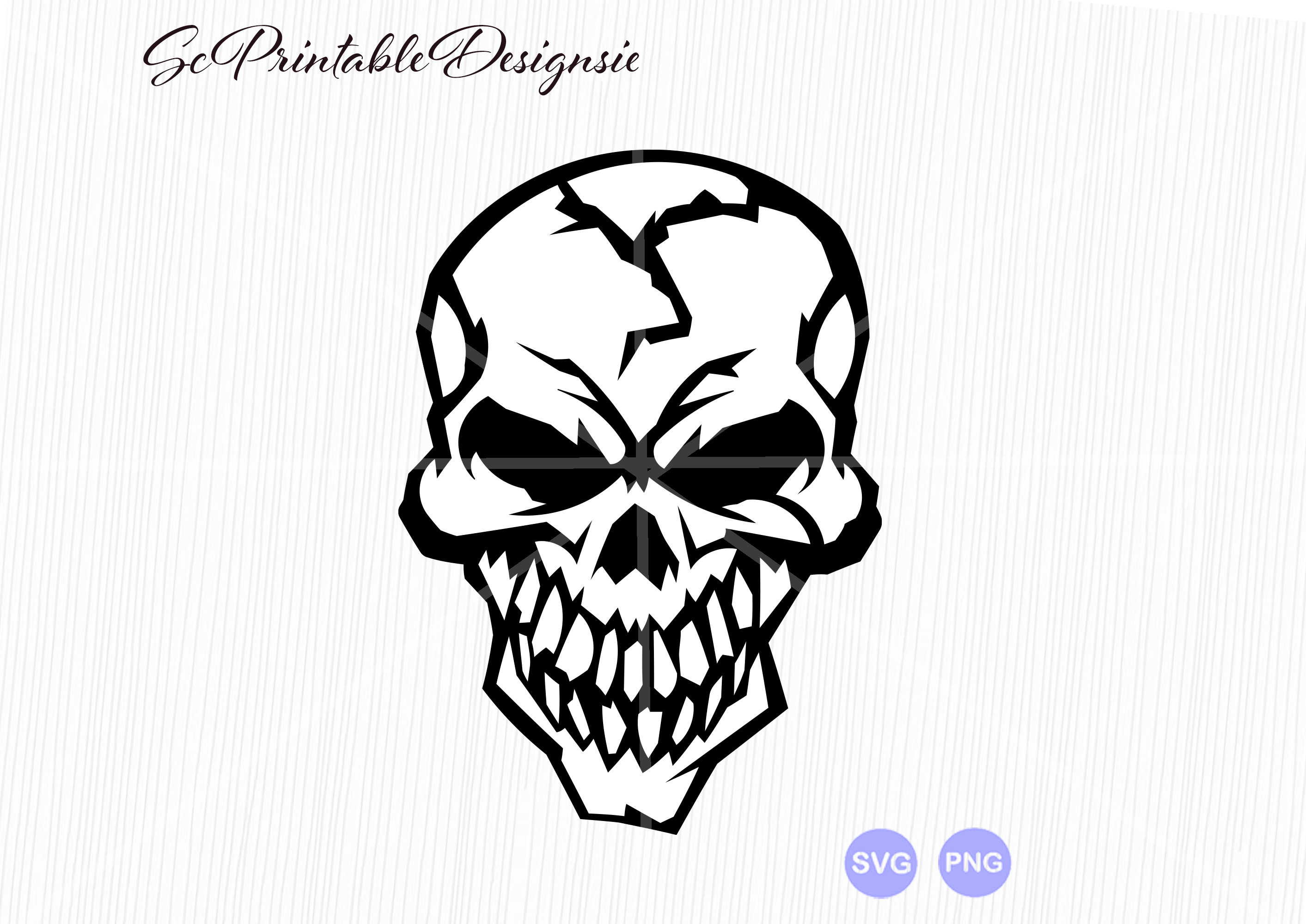 Skull svg Evil Skull svg Clip art de Skull Evil Skull - Etsy España