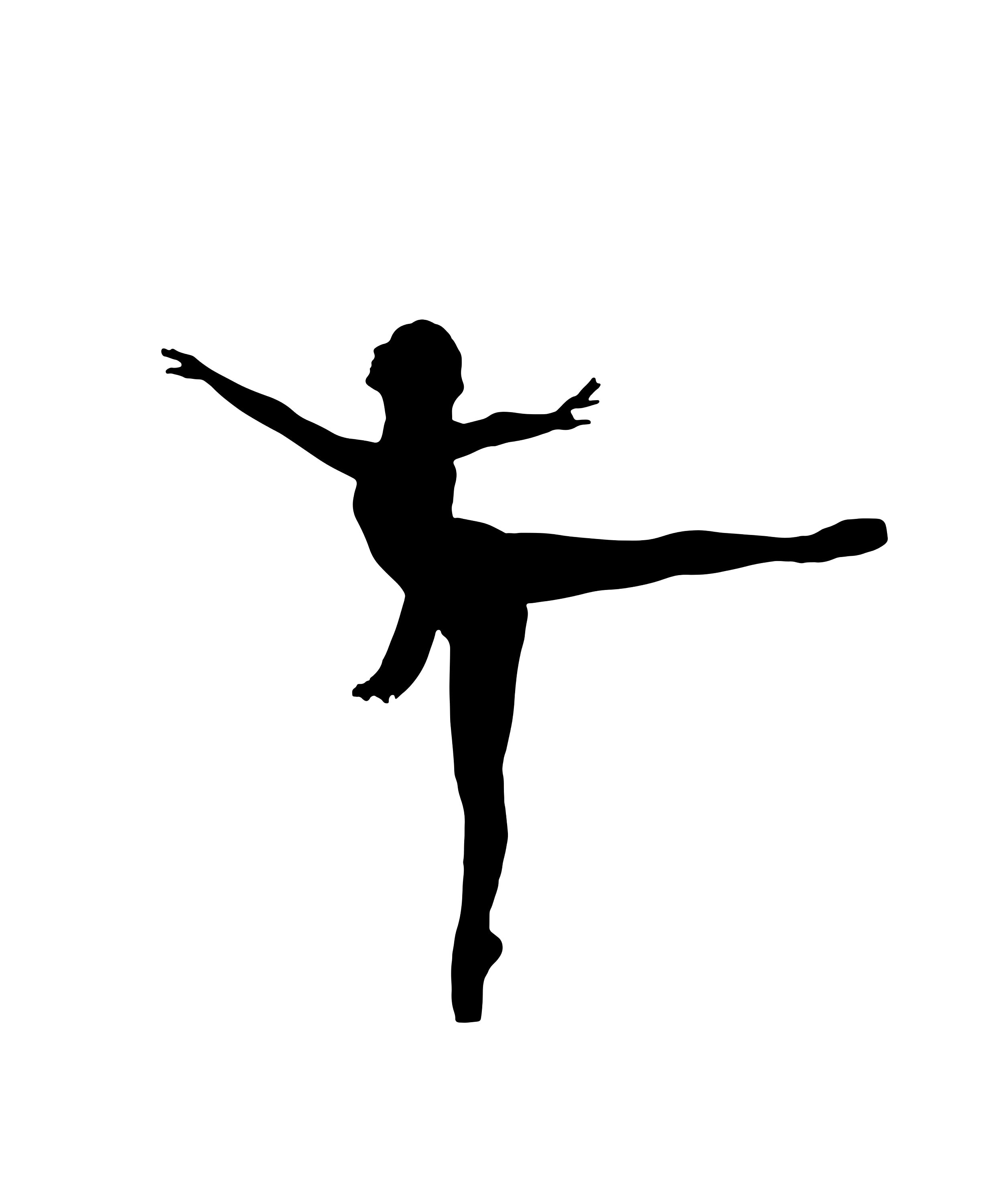 Ballerina Silhouette Clipart