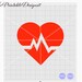 Medical Heartline Svg Heartbeat Svg Medical Svg Nurse Svg - Etsy