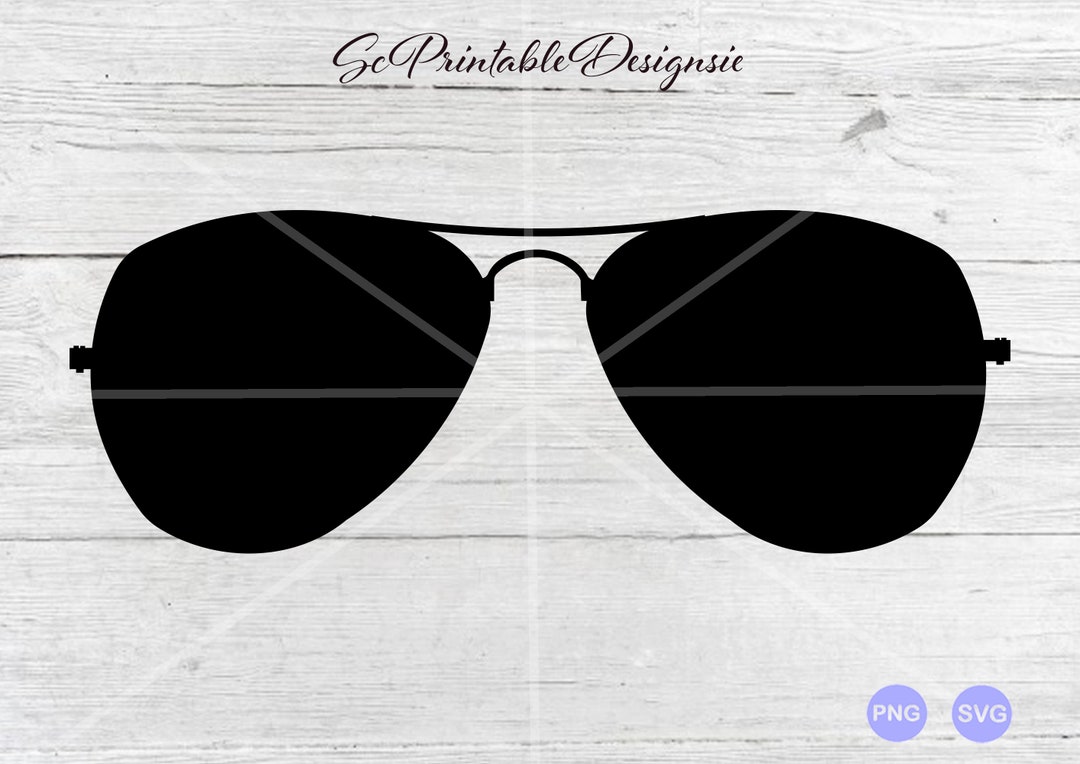 Aviator Sunglasses SVG, Sunglasses Clipart, Aviator Svg, Sunnies Svg ...