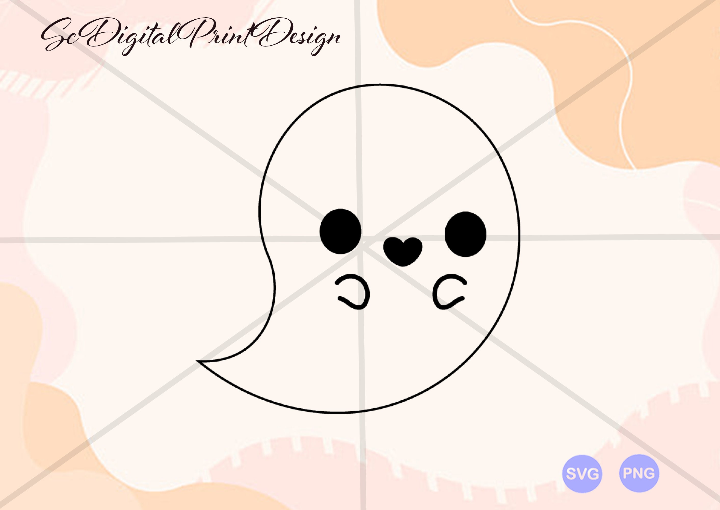 Ghost Svg Ghost Png Friendly Ghost Svg Halloween Png - Etsy