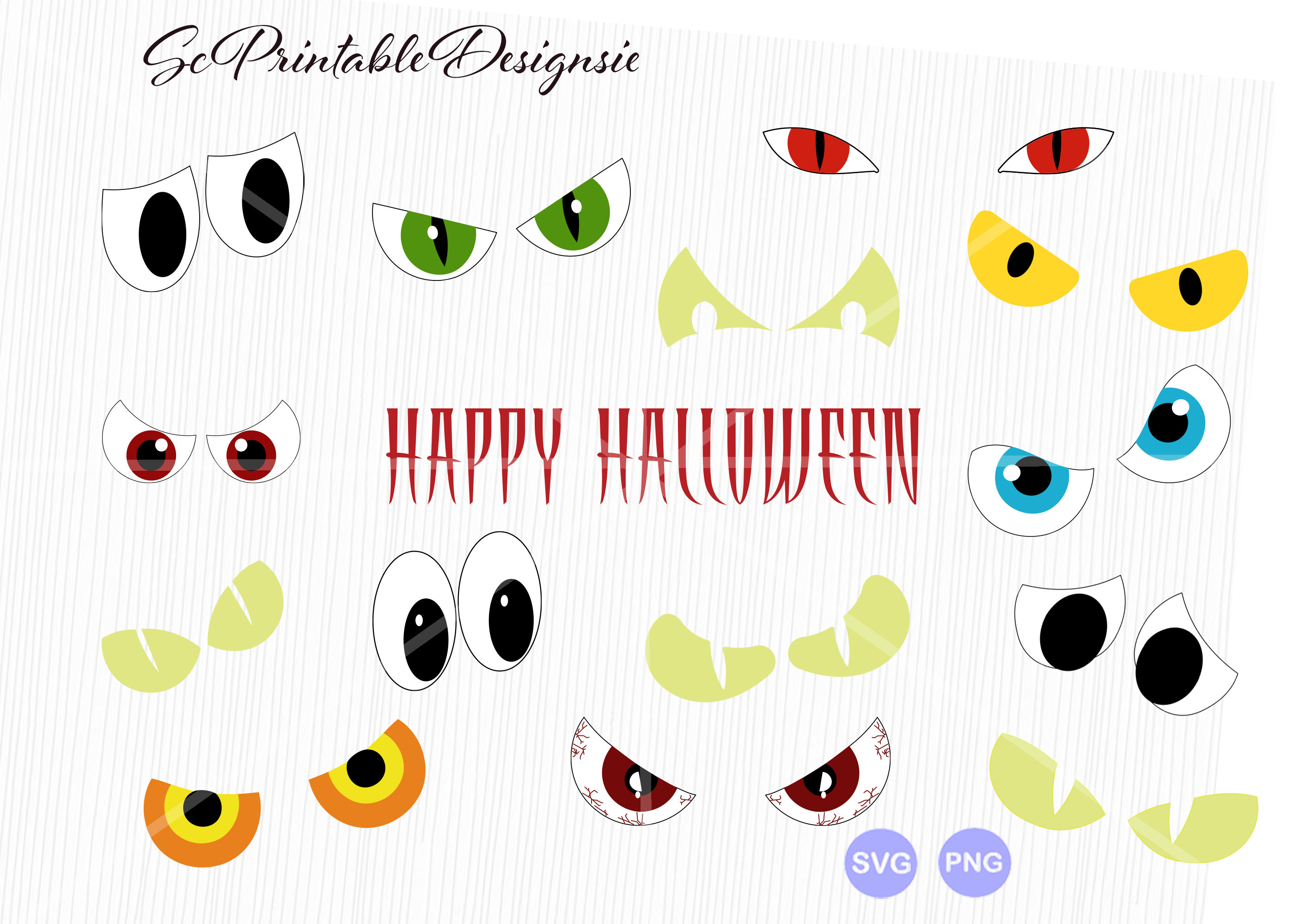 Spooky Eyes Printables