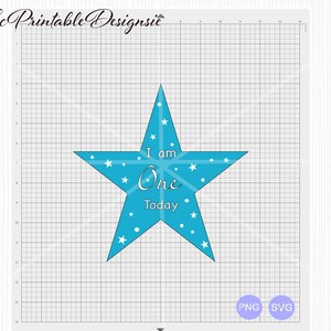 One Today Svg,birthday Svg, 1st Birthday Svg, Star SVG, Birthday ...